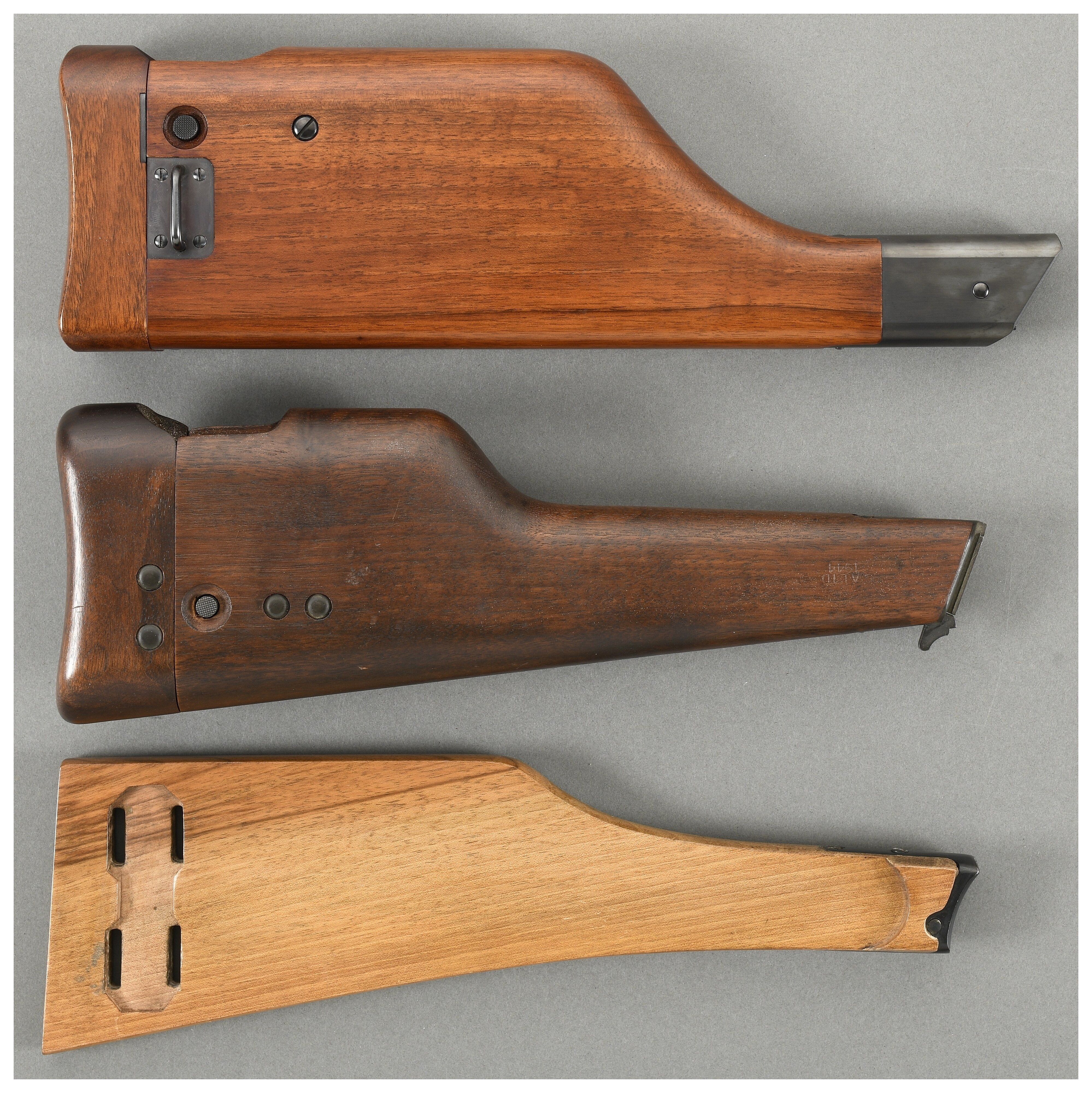 Three Wooden Handgun Stocks | Rock Island Auction