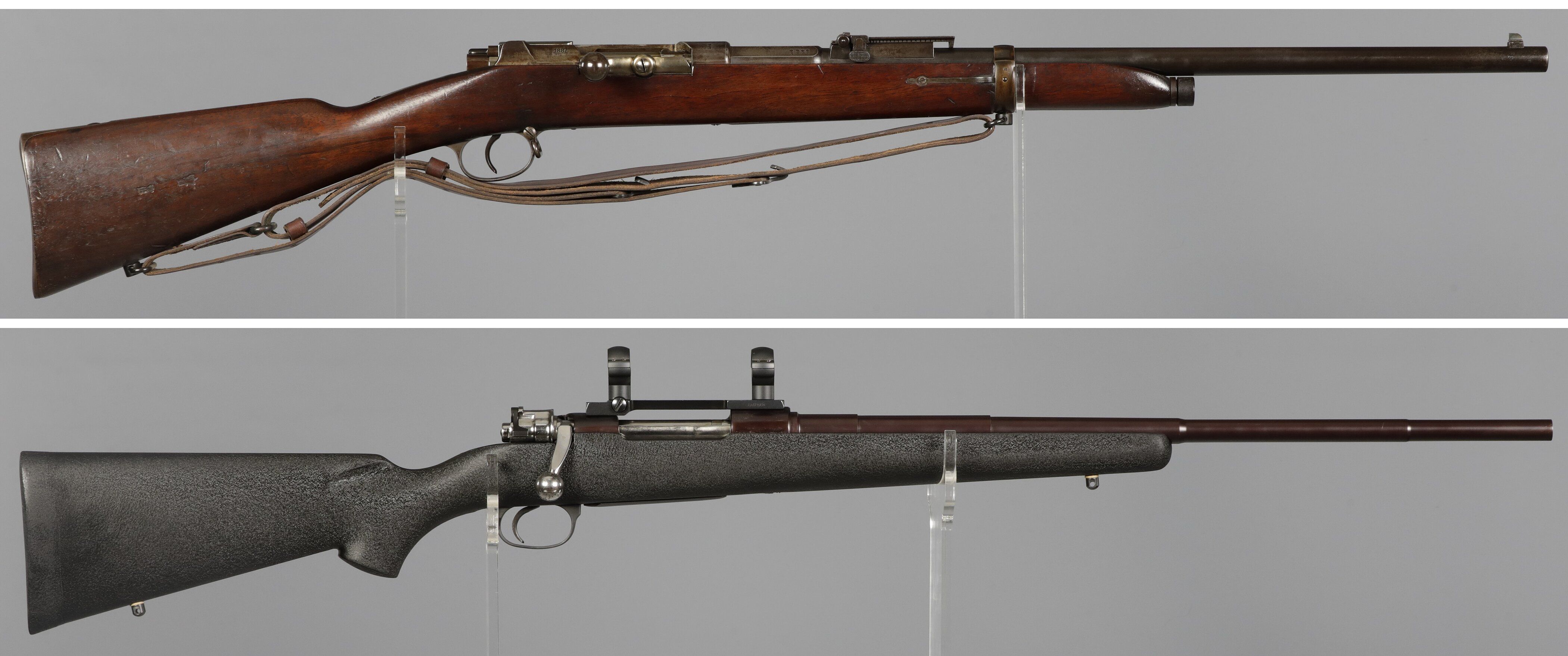 Two Mauser Pattern Bolt Action Sporting Rifles | Rock Island Auction