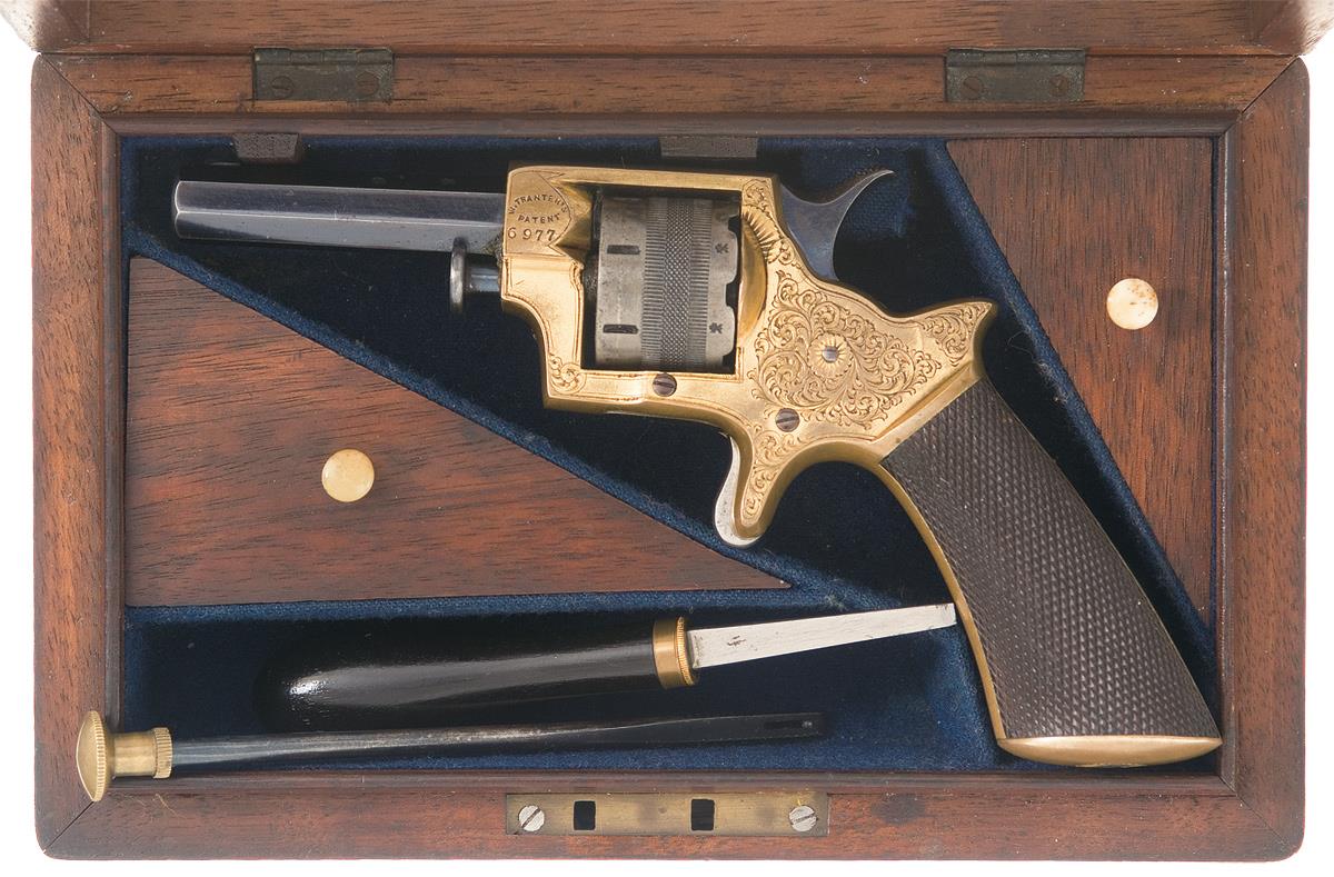 Cased Engraved Tranter Patent Single Action Revolver | Rock Island Auction
