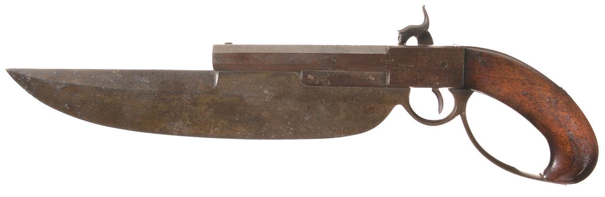 Elgin Cutlass C B Allen Cutlass Pistol 54 percussion | Rock Island Auction