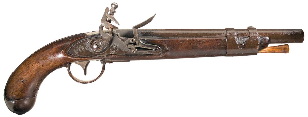 Scarce and Desirable Springfield Model 1817 Flintlock Pistol | Rock ...