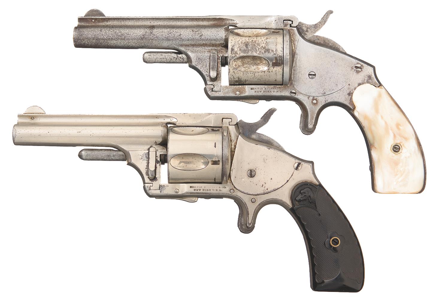 Two Merwin Hulbert & Company .38 Caliber Spur Trigger Revolvers | Rock ...