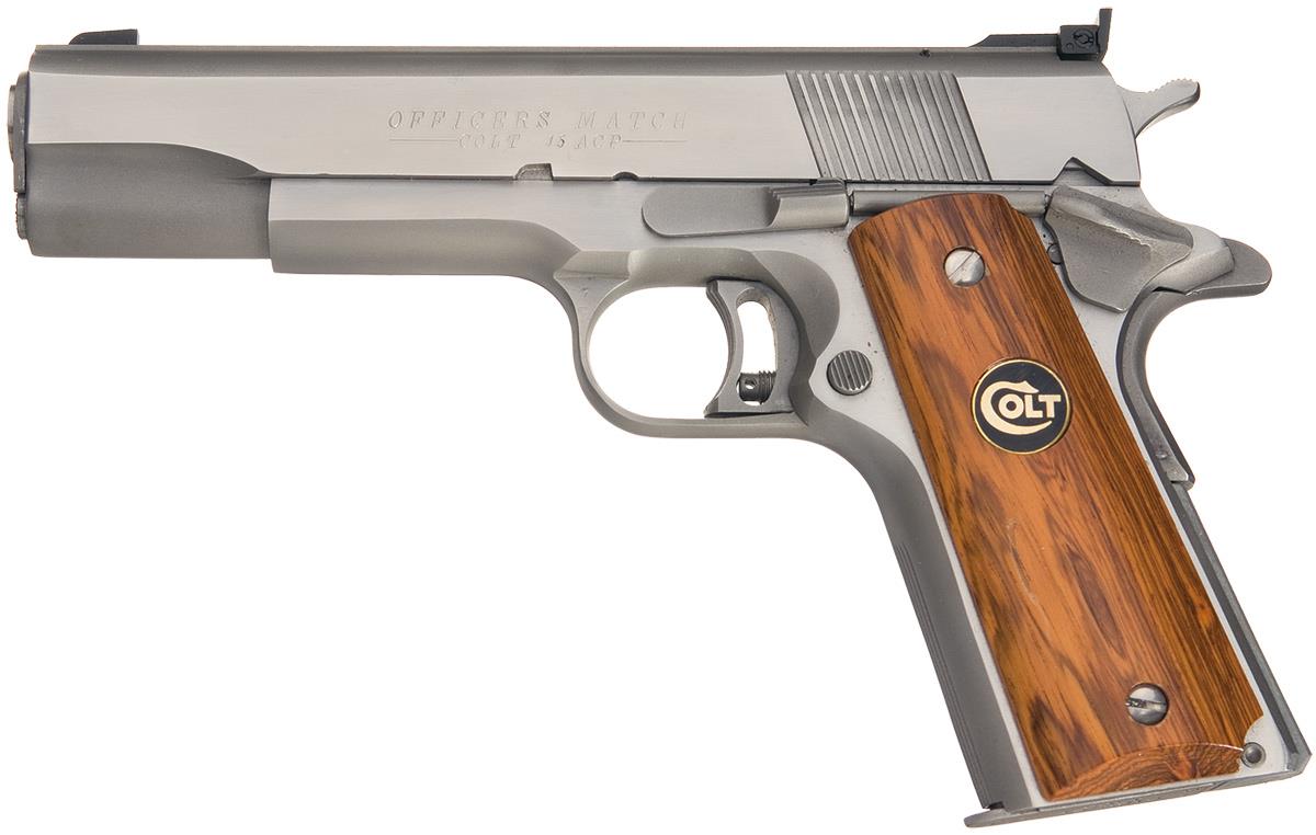 Colt Officers Model Match Pistol 45 Colt Auto | Rock Island Auction