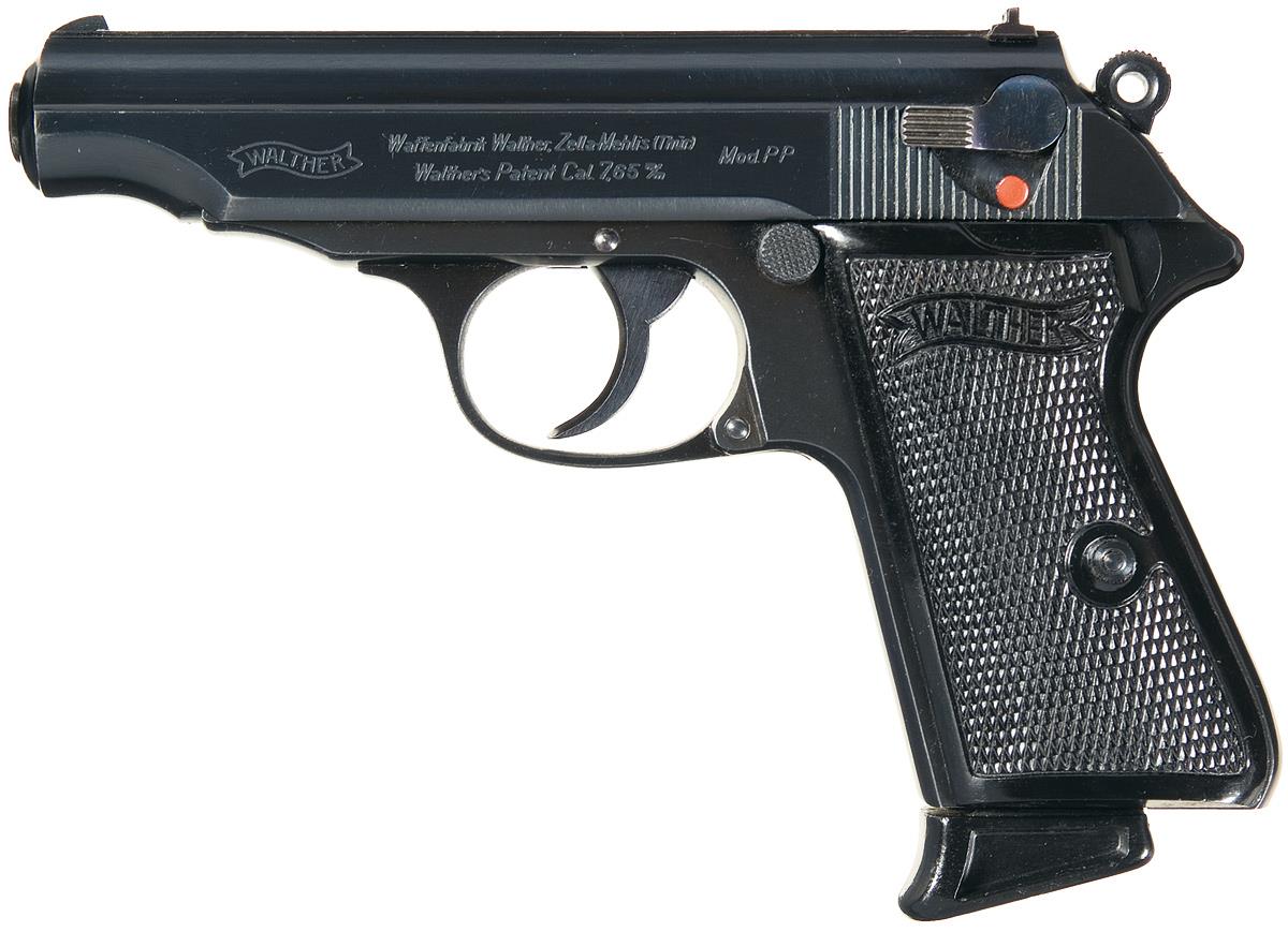 Excellent WWII Walther Model PP Commercial Semi-Automatic Pistol | Rock ...