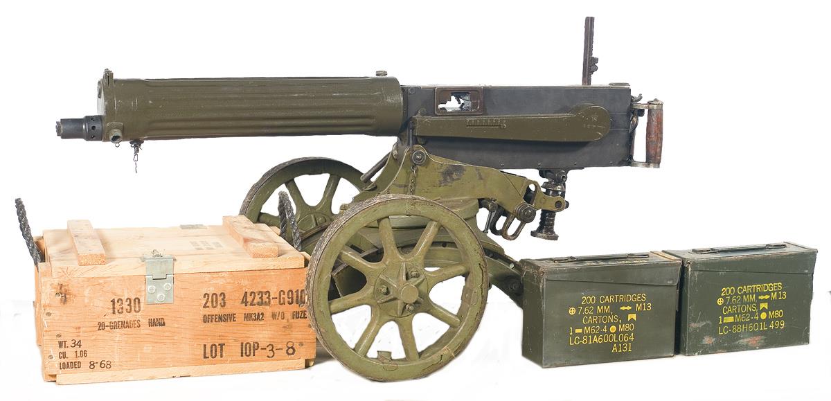Solid Receiver Display Type Russian Maxim Model 1910 Water Coole | Rock ...