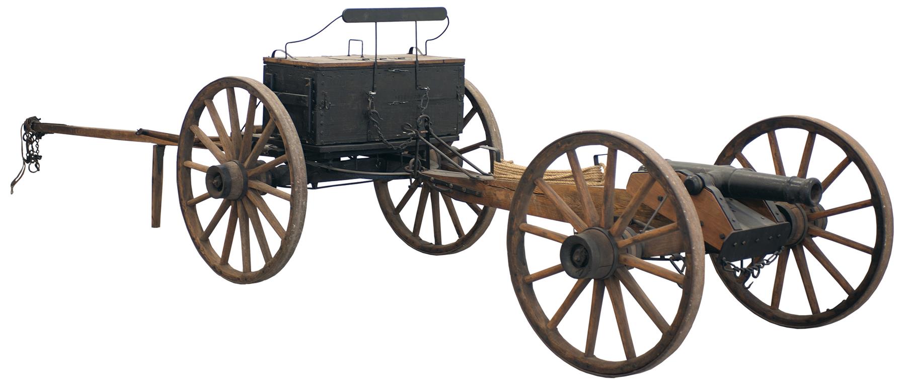 Unmarked Field Gun with Carriage, Caisson and Tools, Attributed | Rock ...