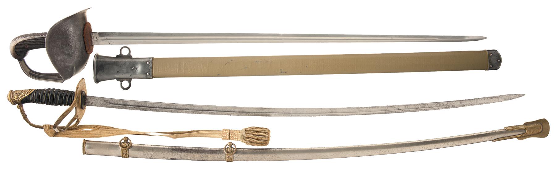 U.S. Model 1913 Saber and a U.S. 1872 Pattern Cavalry Saber | Rock ...