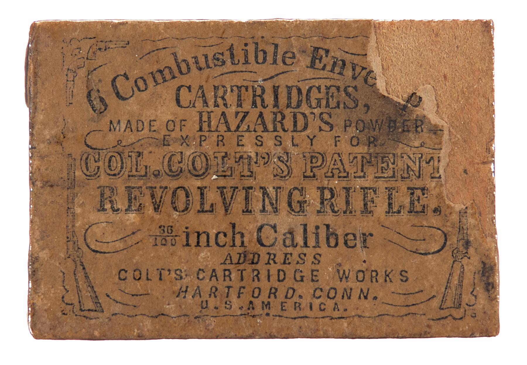Antique Packet of Colt Combustible Cartridges | Rock Island Auction