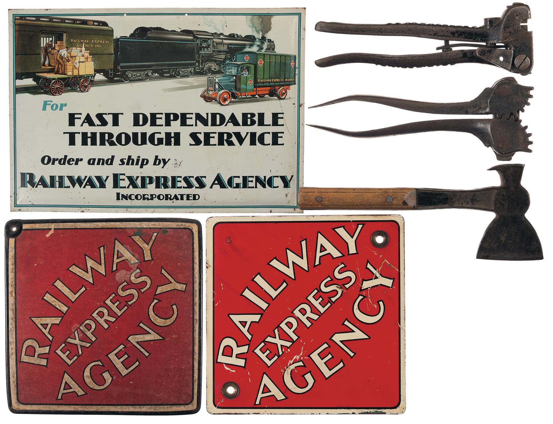 Railway Express Agency Signs and Tools | Rock Island Auction