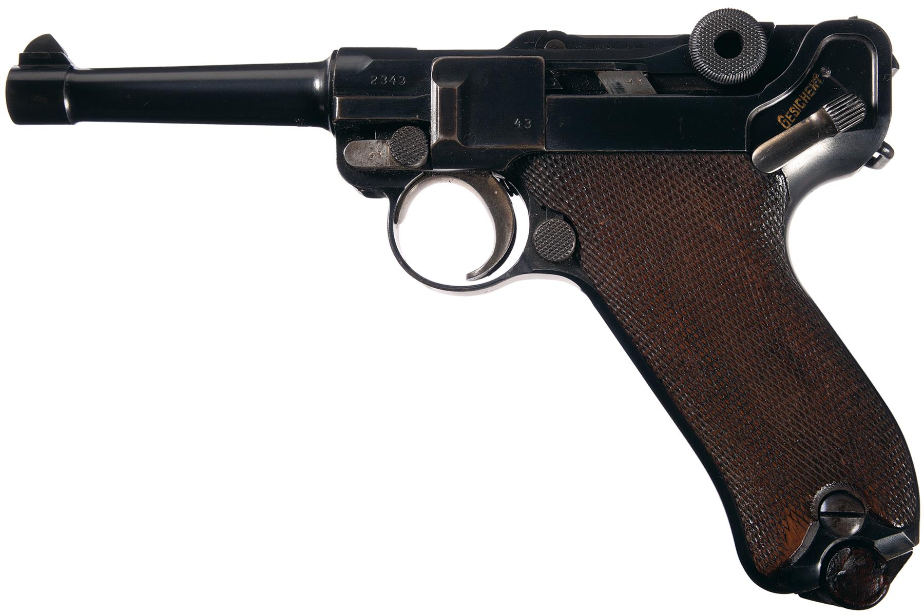 Excellent DWM 1913 Dated Military Luger Pistol | Rock Island Auction