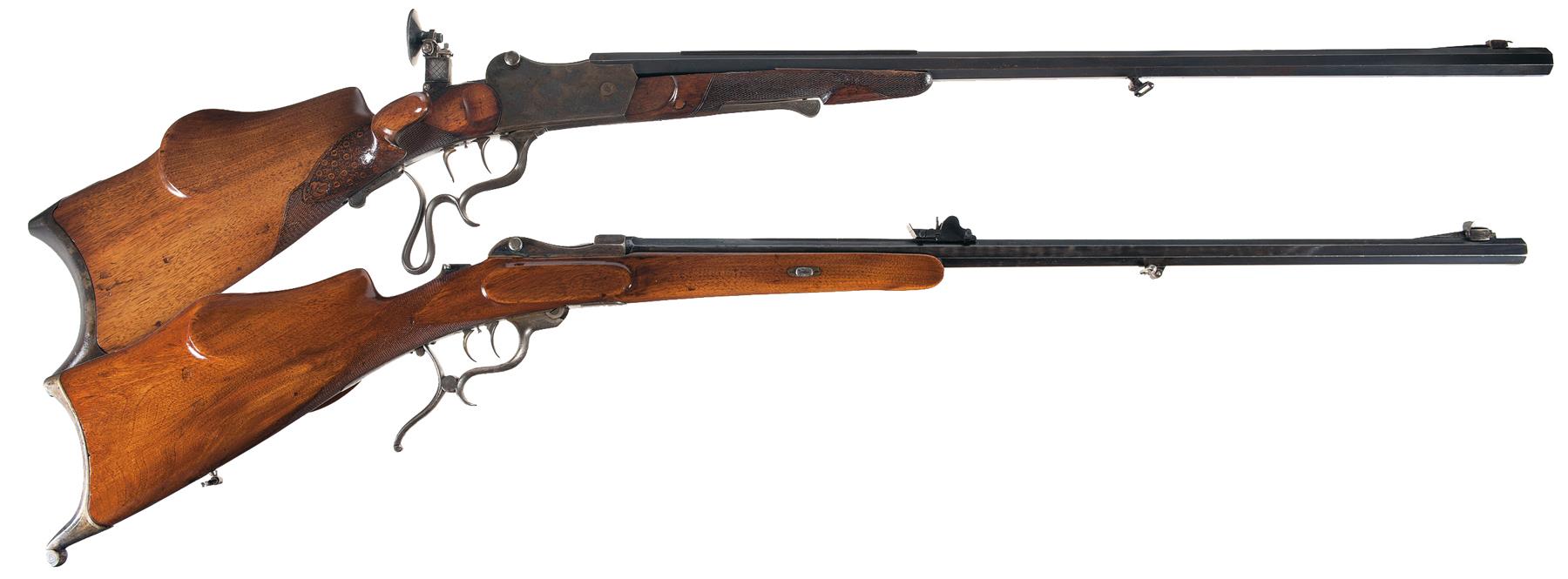 Two Martini Schuetzen Rifles | Rock Island Auction