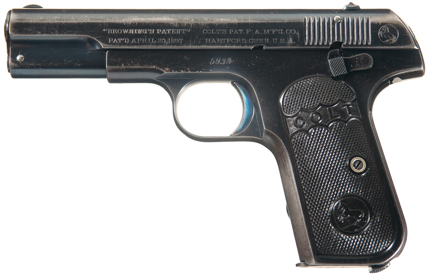 Early Production Colt Model 1903 Semi-Automatic Pocket Pistol | Rock ... Early Production Colt Model 1903 Semi-Automatic Pocket Pistol | Rock ...
