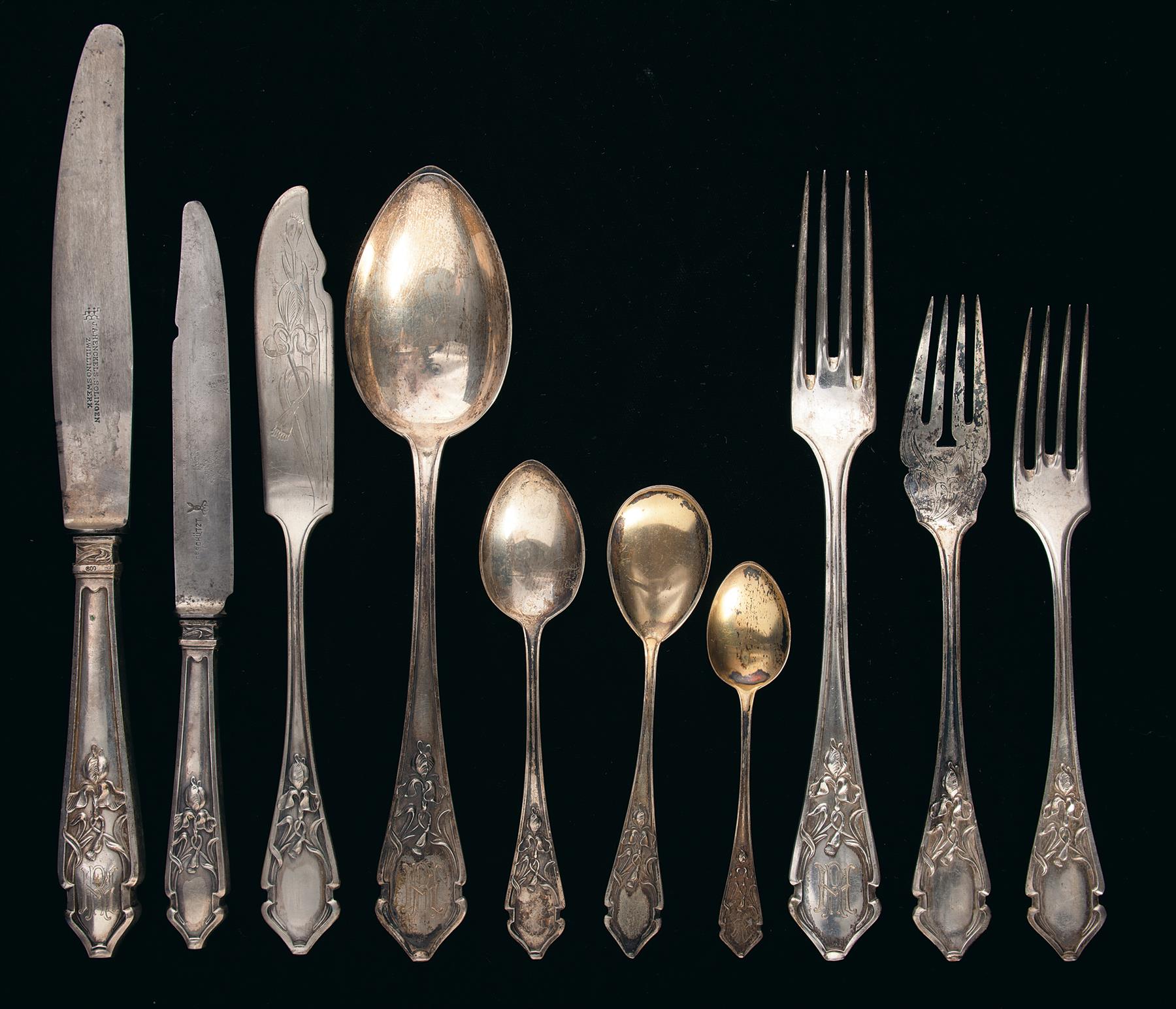 Historic, Documented Rudolf Hess Ten Piece Silver Flatware Set | Rock Island Auction