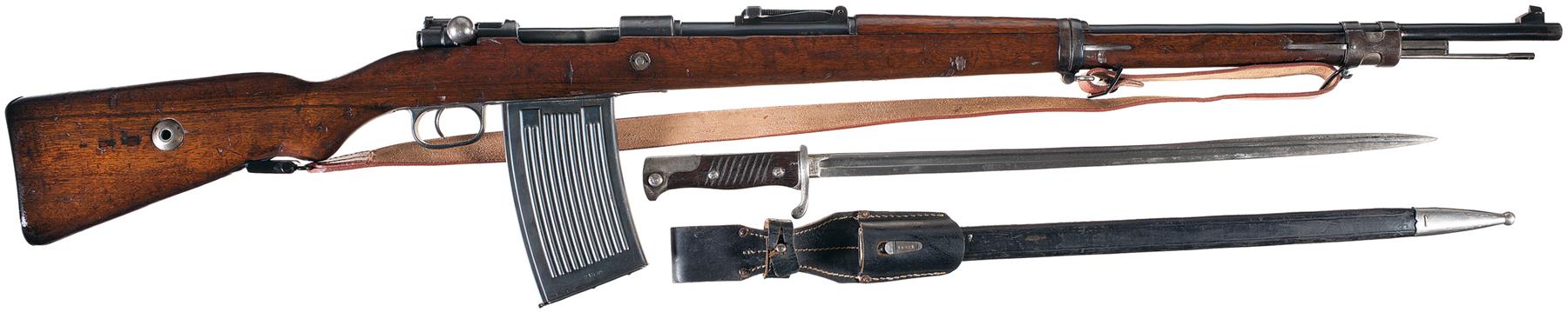 Post-WWI Reworked Gew 98 Rifle with Bayonet | Rock Island Auction