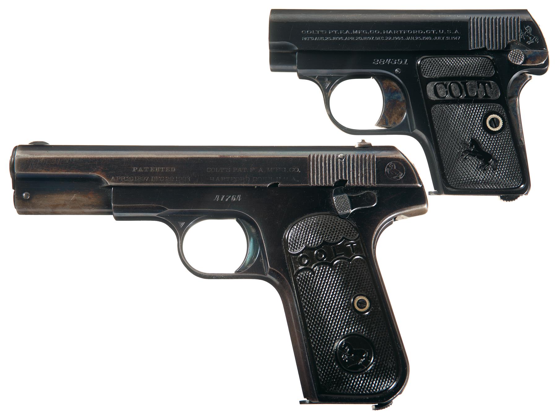 Two Colt Semi-Automatic Pistols | Rock Island Auction