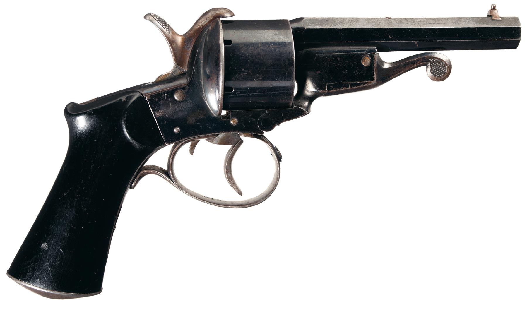 Unique Javelle French Pinfire Double Action Revolver | Rock Island Auction