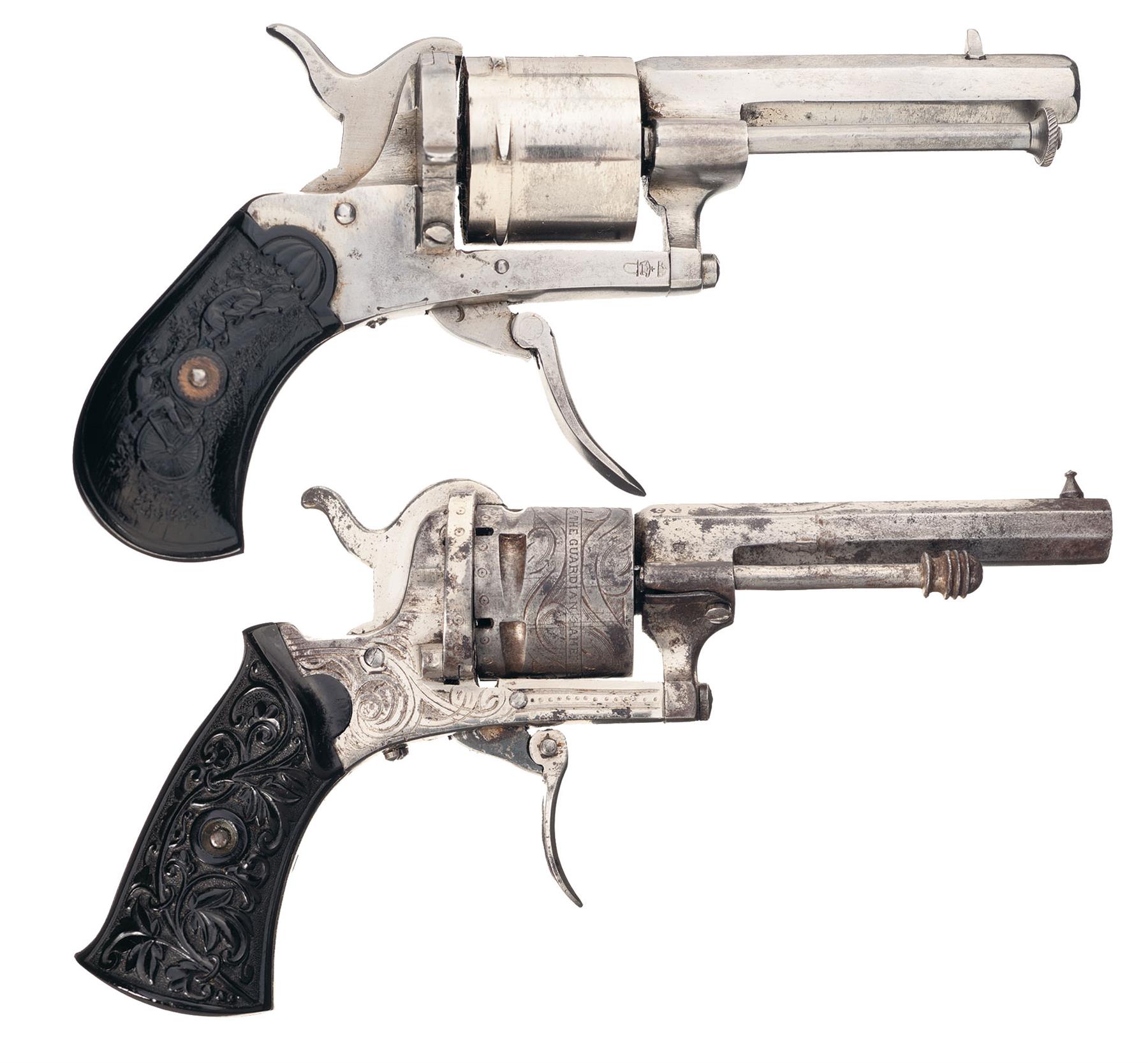 Two Antique European Revolvers | Rock Island Auction