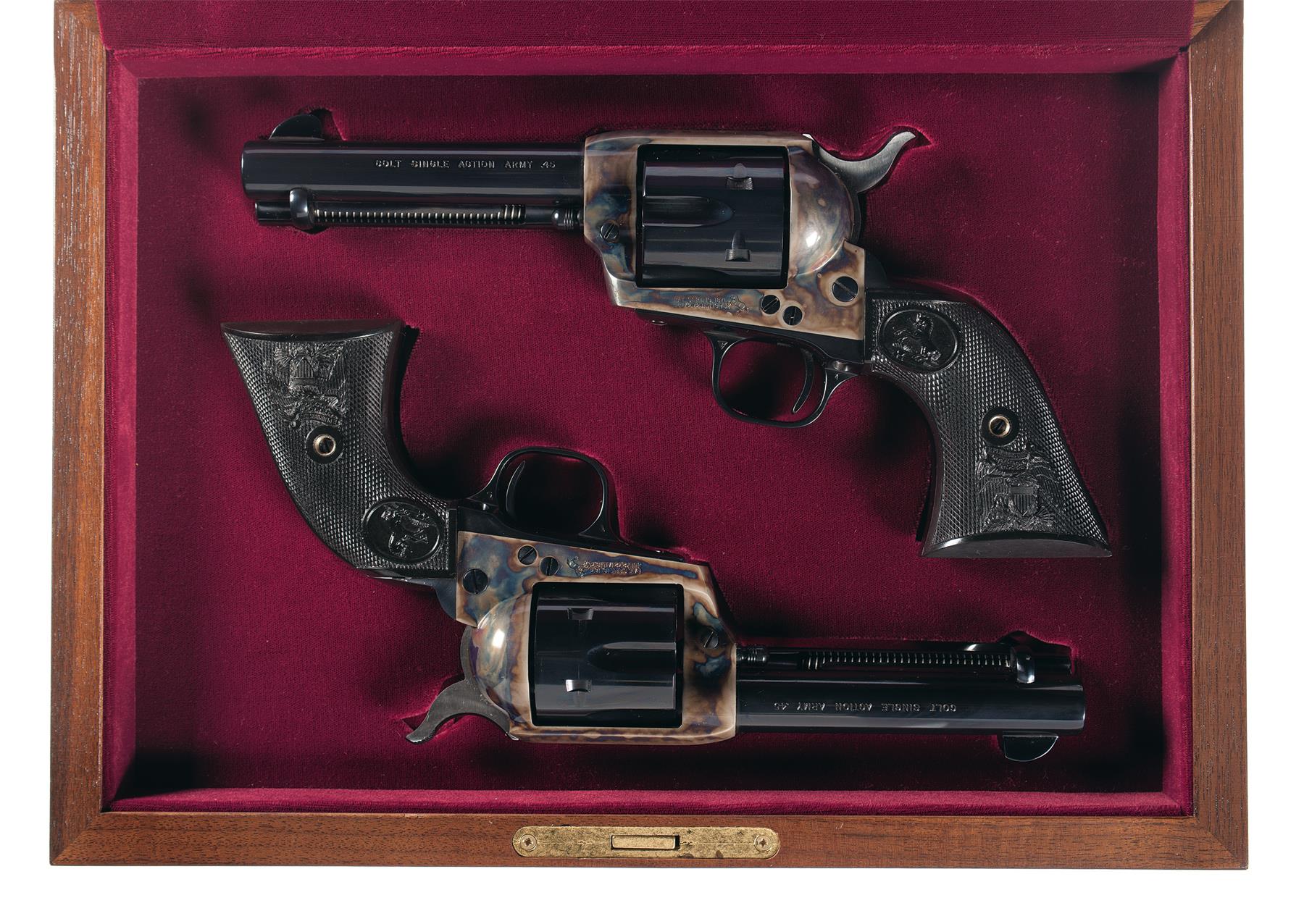 Two Cased Colt .45 Single Action Army Revolvers | Rock Island Auction