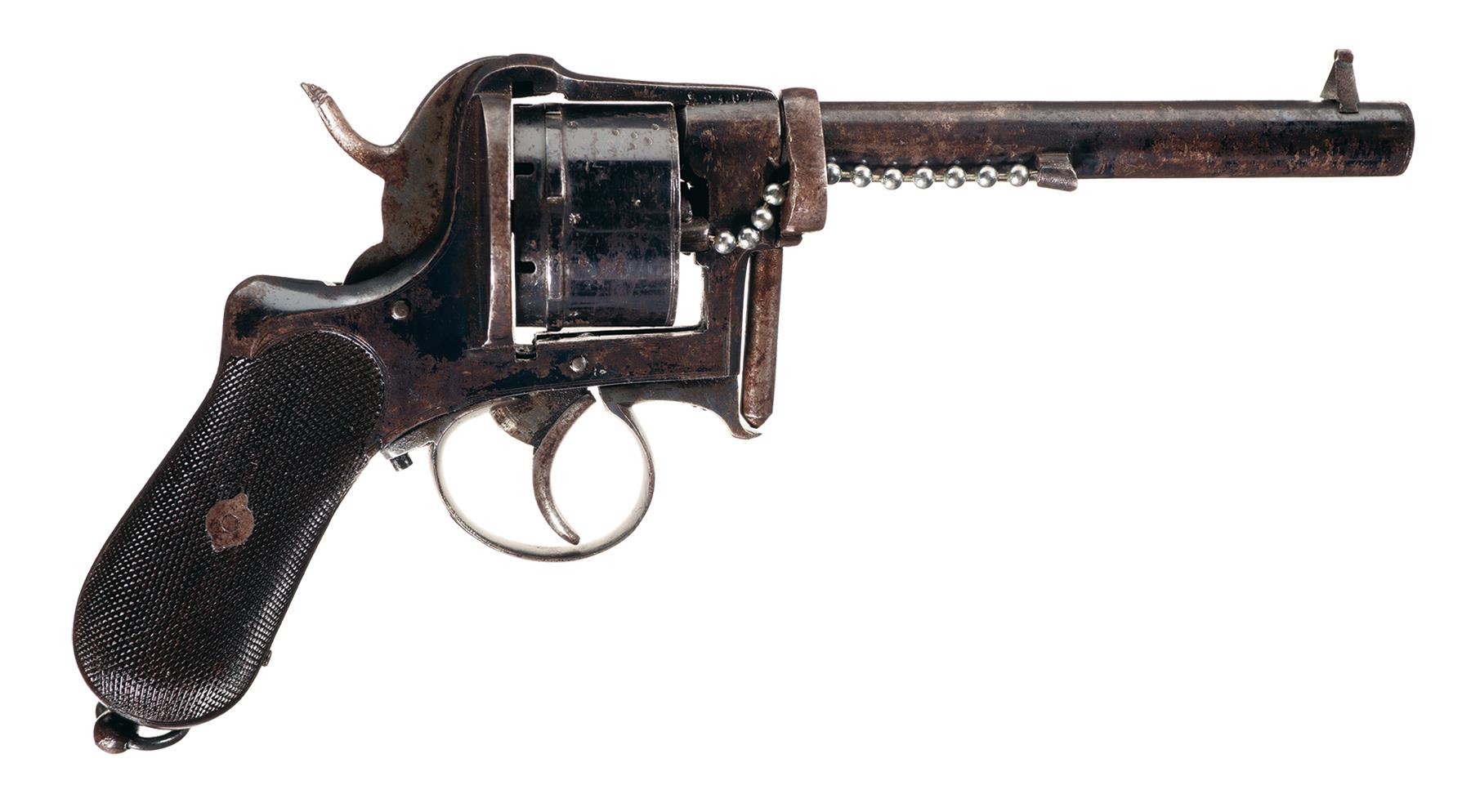 Hill Patent DA Revolver 12 mm pinfire | Rock Island Auction
