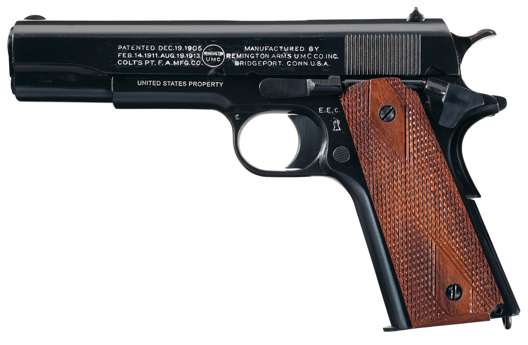 WWI U.S. Remington UMC Contract Model 1911 Semi-Automatic Pistol | Rock ...