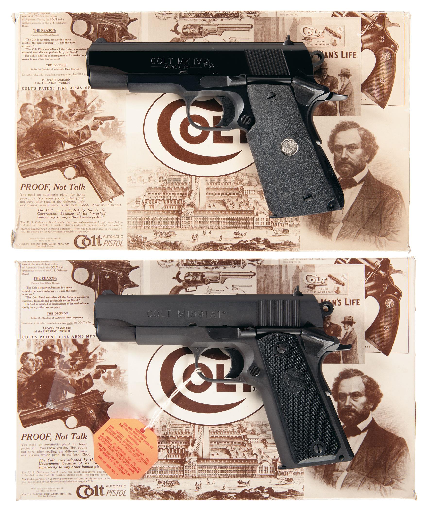 Two Boxed Colt Commander Semi-Automatic Pistols | Rock Island Auction