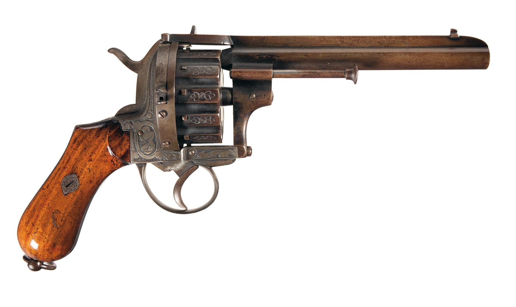 Unique European Twelve Shot Pinfire Revolver | Rock Island Auction