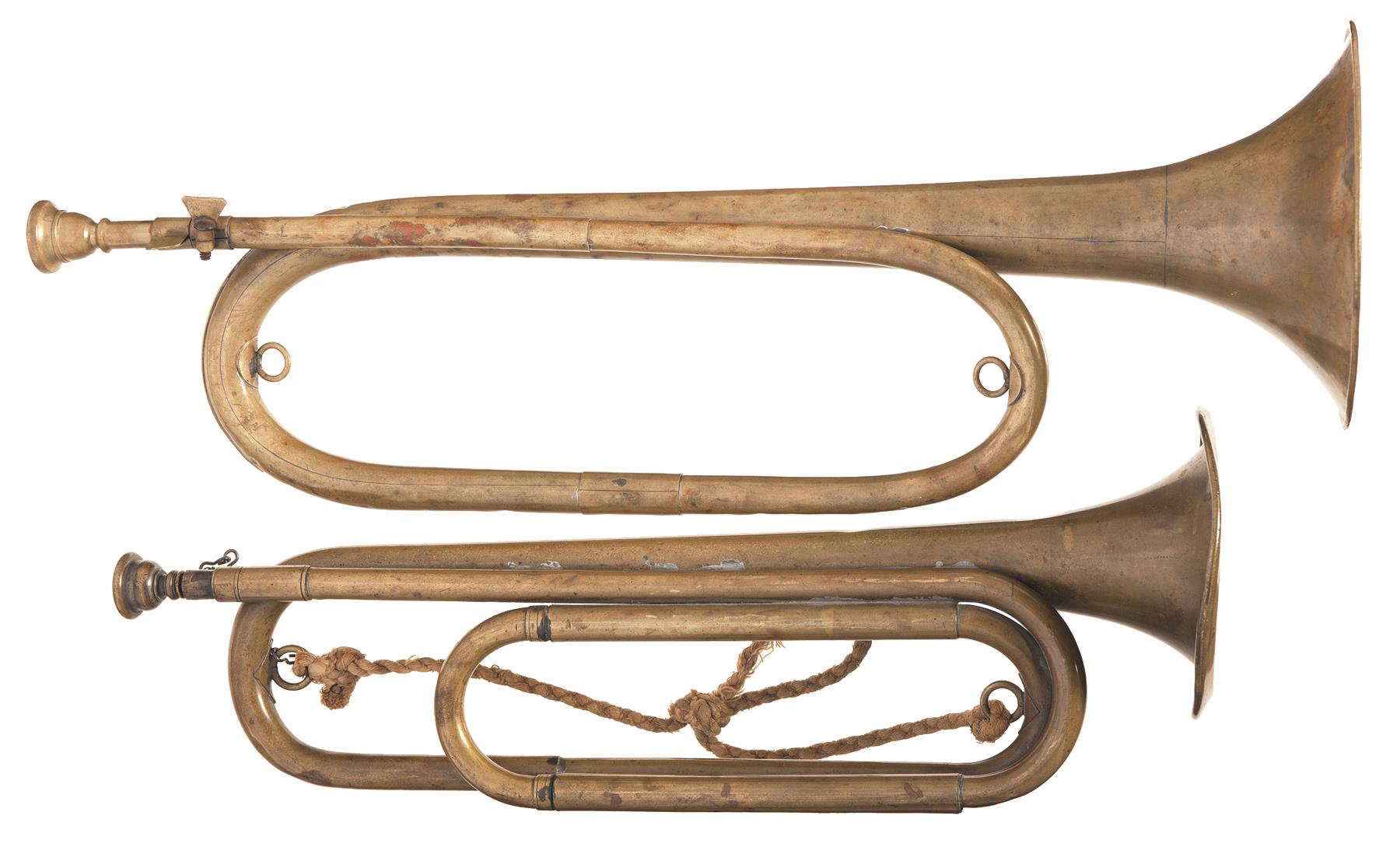 Two U.S. Infantry Bugles | Rock Island Auction