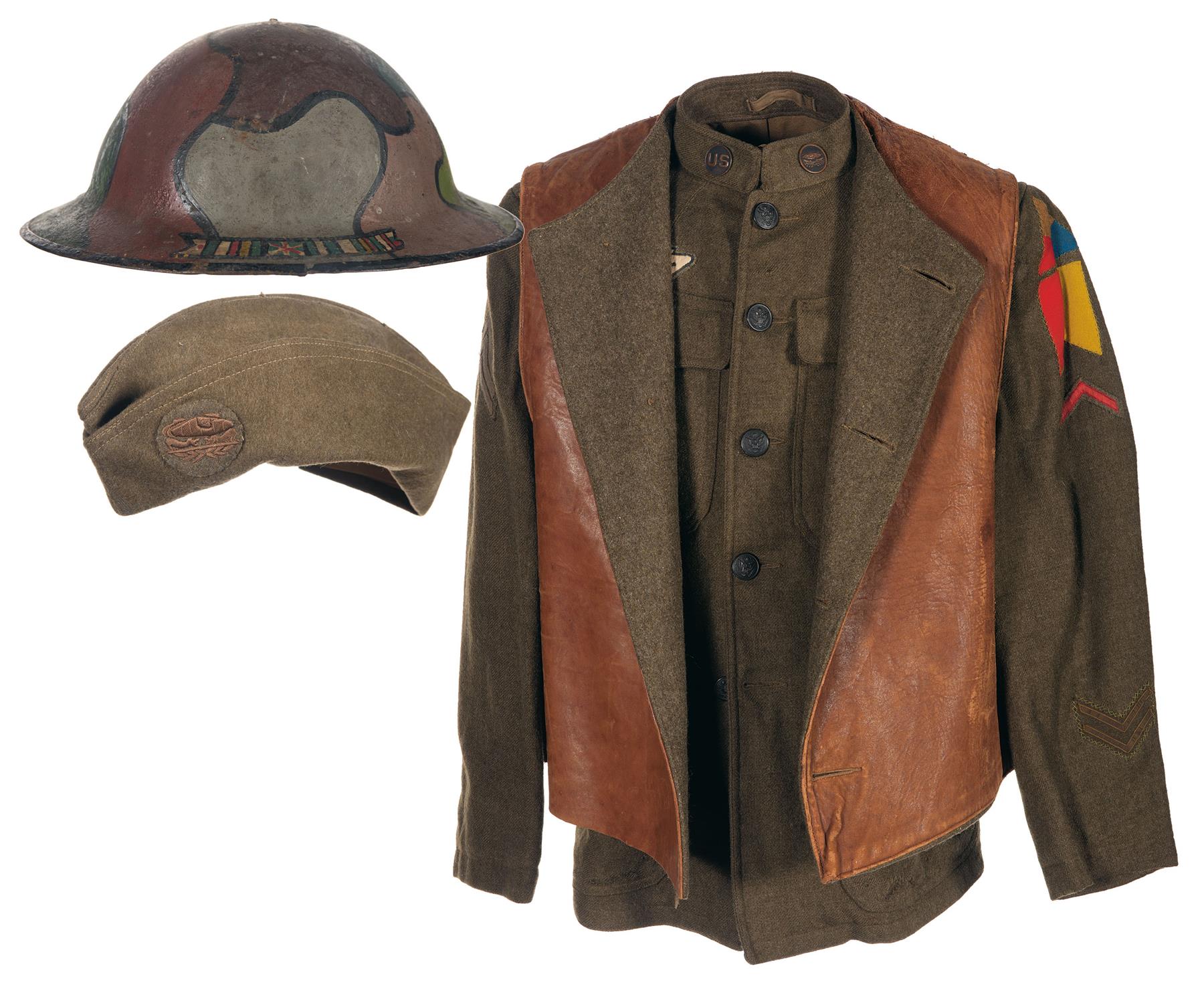 WWI U.S. Tanker Corps Uniform's Grouping with Very Rare WWI Camo | Rock ...