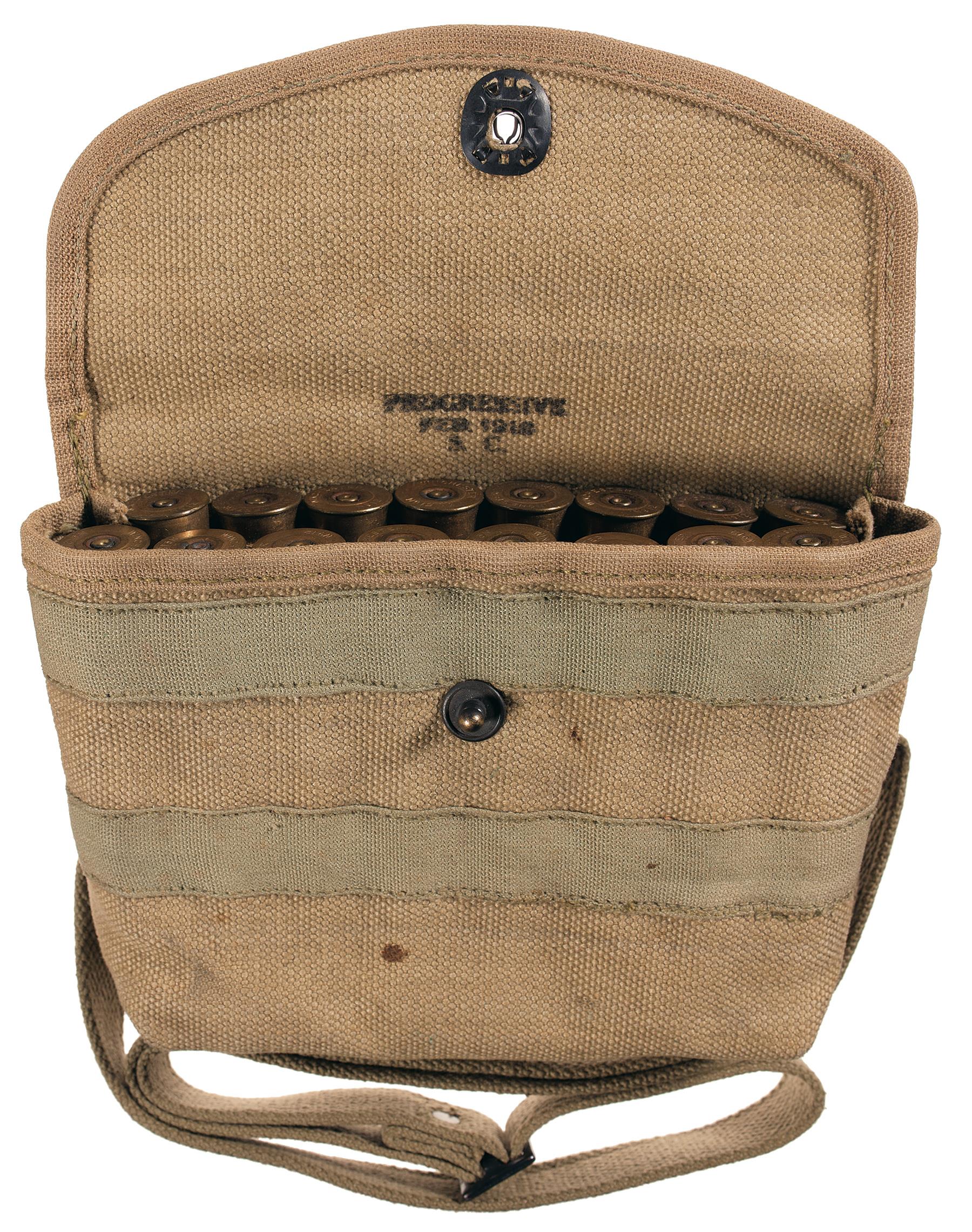 Scarce WWII Model 1917 U.S Shotgun Shell Pouch with Shells | Rock ...