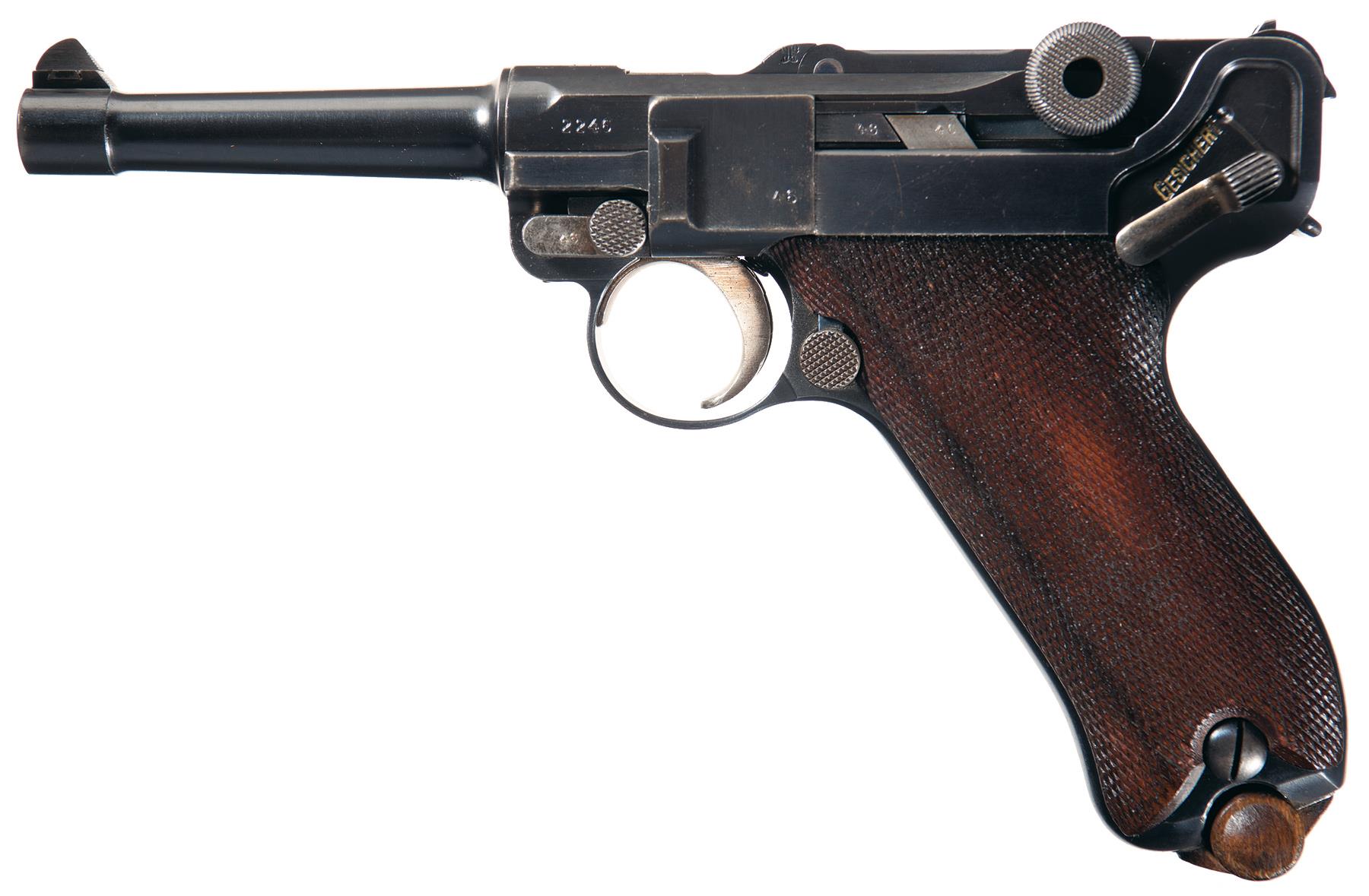 DWM Model 1908 Military Luger Semi-Automatic Pistol Dated 1913 | Rock ...