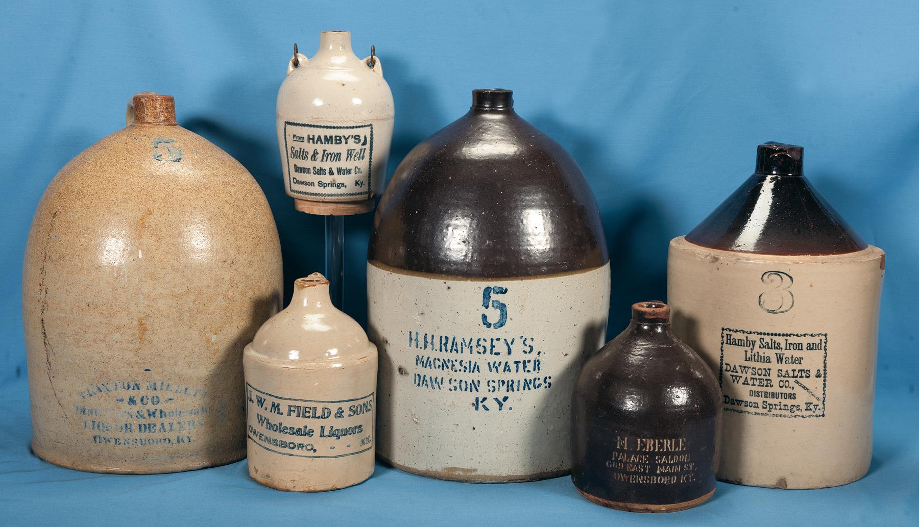 Collection of Kentucky Advertising Jugs | Rock Island Auction
