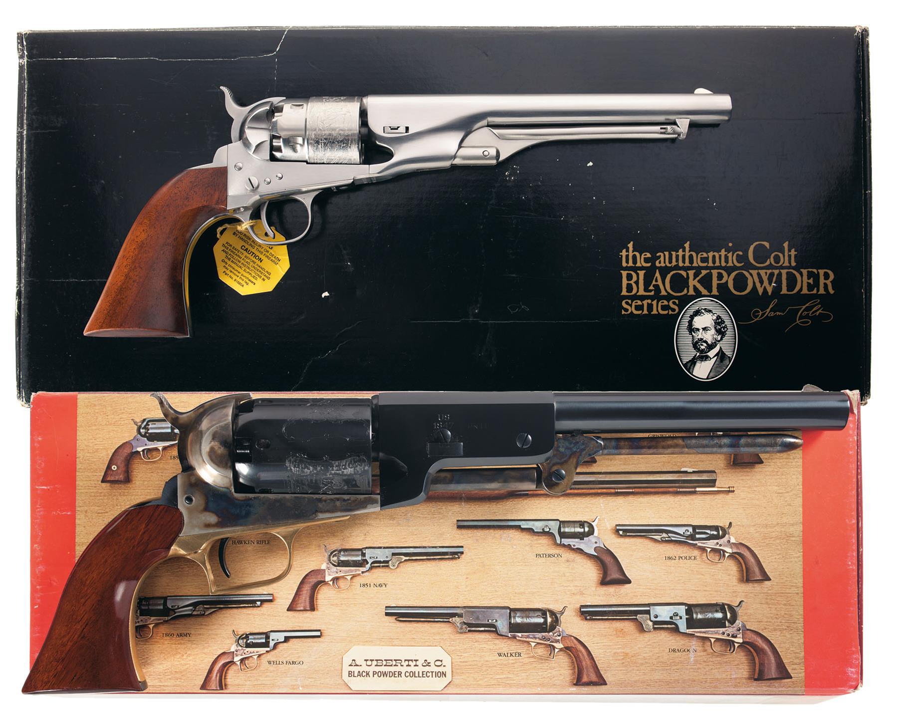 Two Black Powder Style Percussion Revolvers | Rock Island Auction