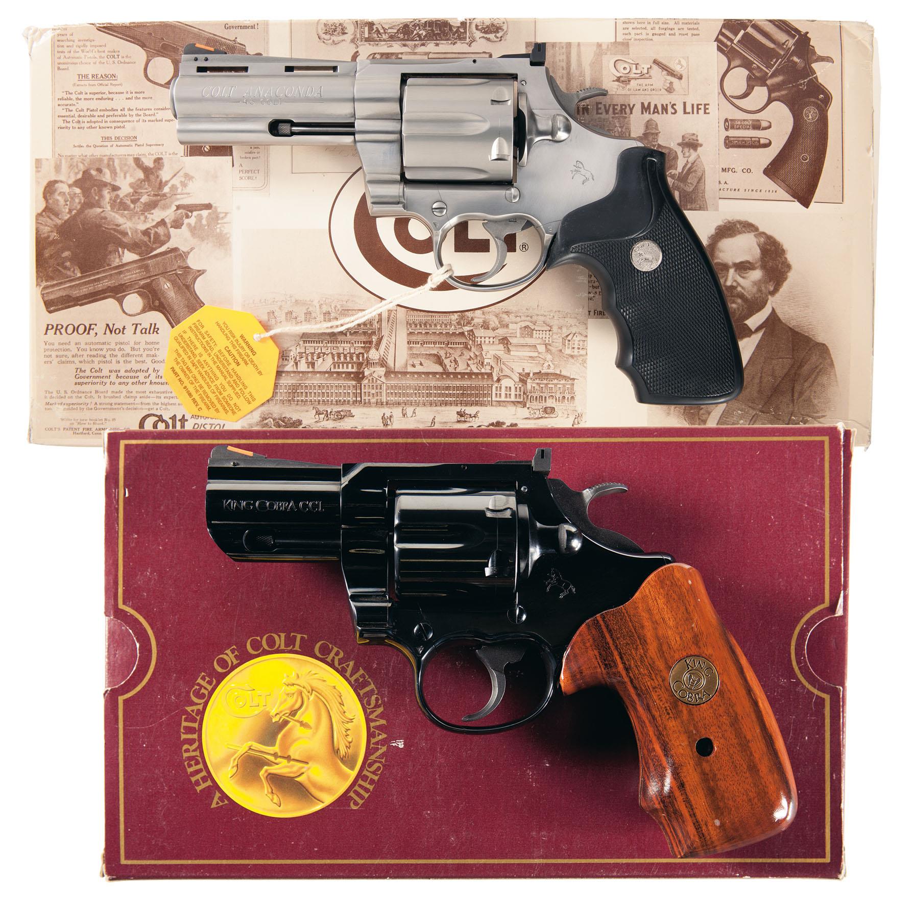 Two Boxed Colt Snake DA Revolvers | Rock Island Auction