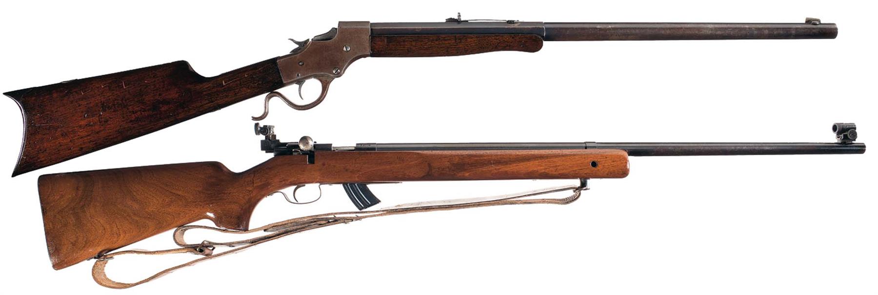Two Rifles -A) Stevens Ideal #44 Single Shot Rifle | Rock Island Auction