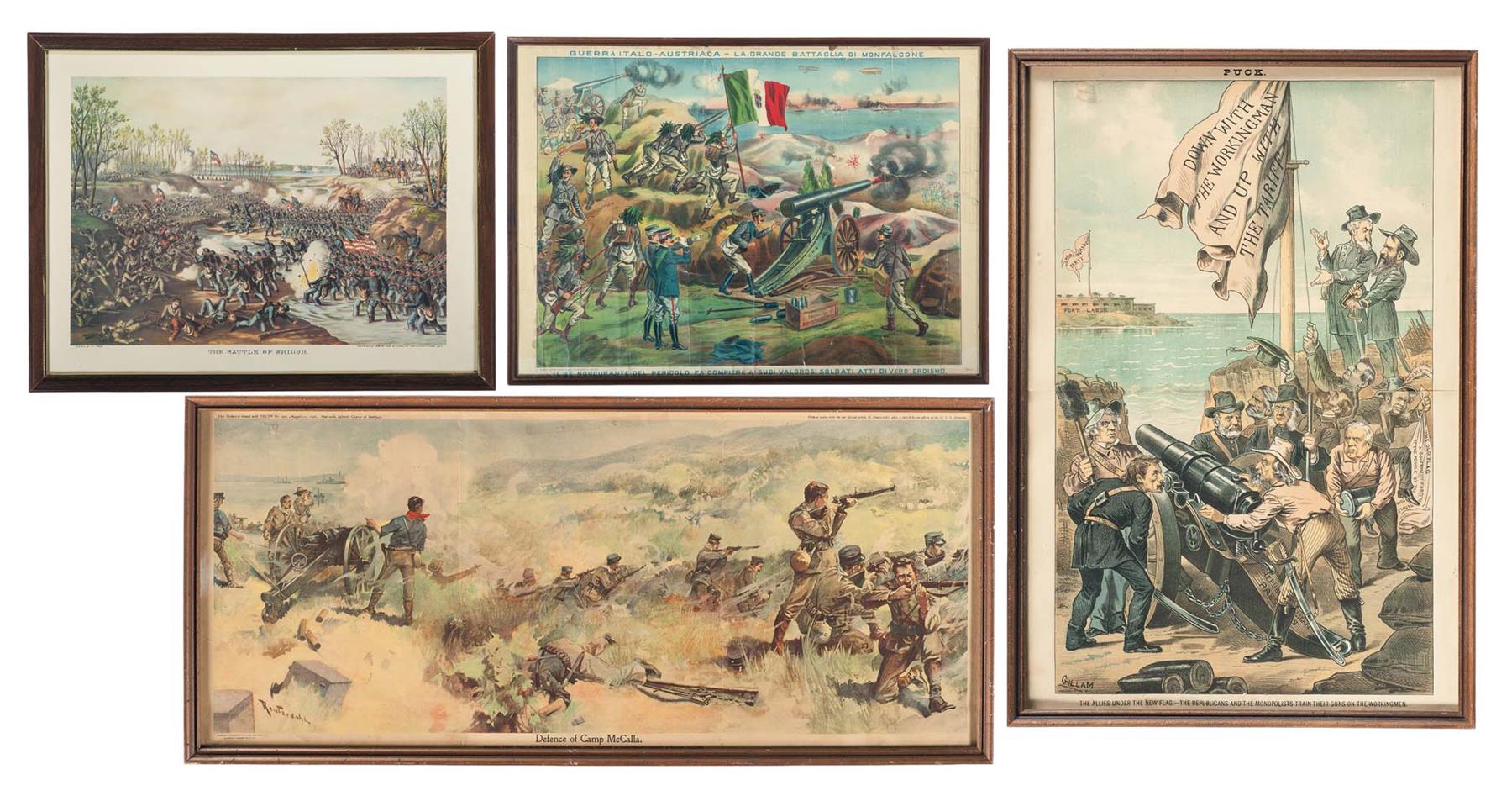 Four Military and Political Lithographs | Rock Island Auction
