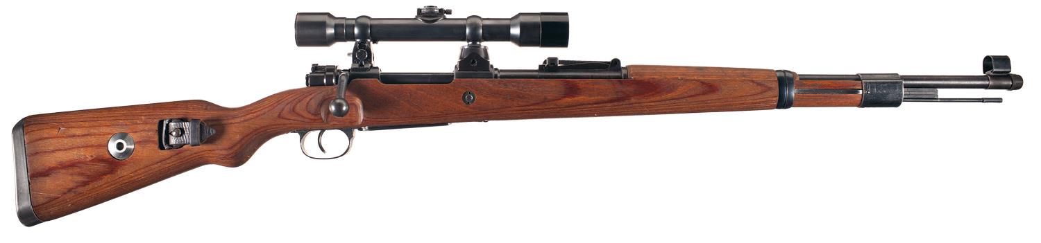 Wwii Nazi K98 Mauser Turret Sniper Rifle With Hensoldt Scope Rock