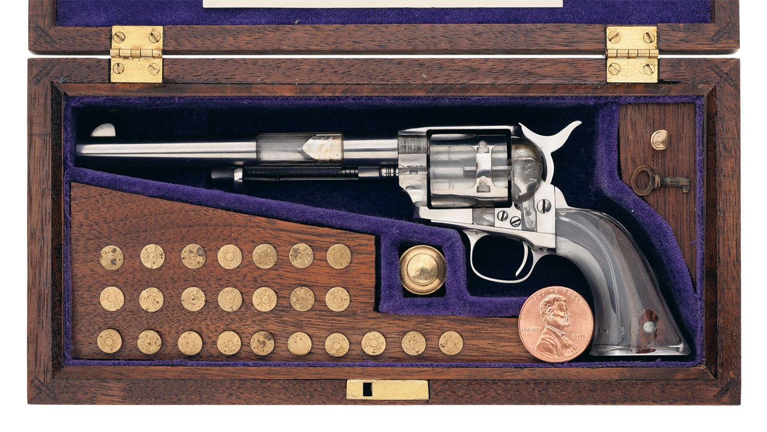 Cased Miniature Colt Single Action Army Cutaway Revolver | Rock Island ...