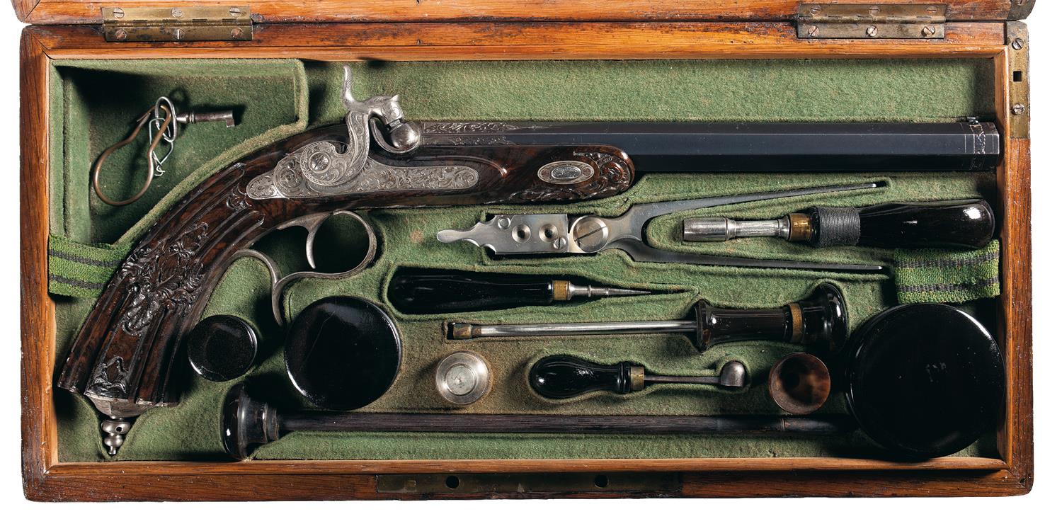 French Target Pistol 36 percussion | Rock Island Auction