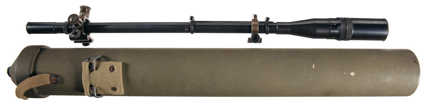 U.S.M.C. Sniper Marked J. Unertl 8 Power Scope with Carrying Cas | Rock ...