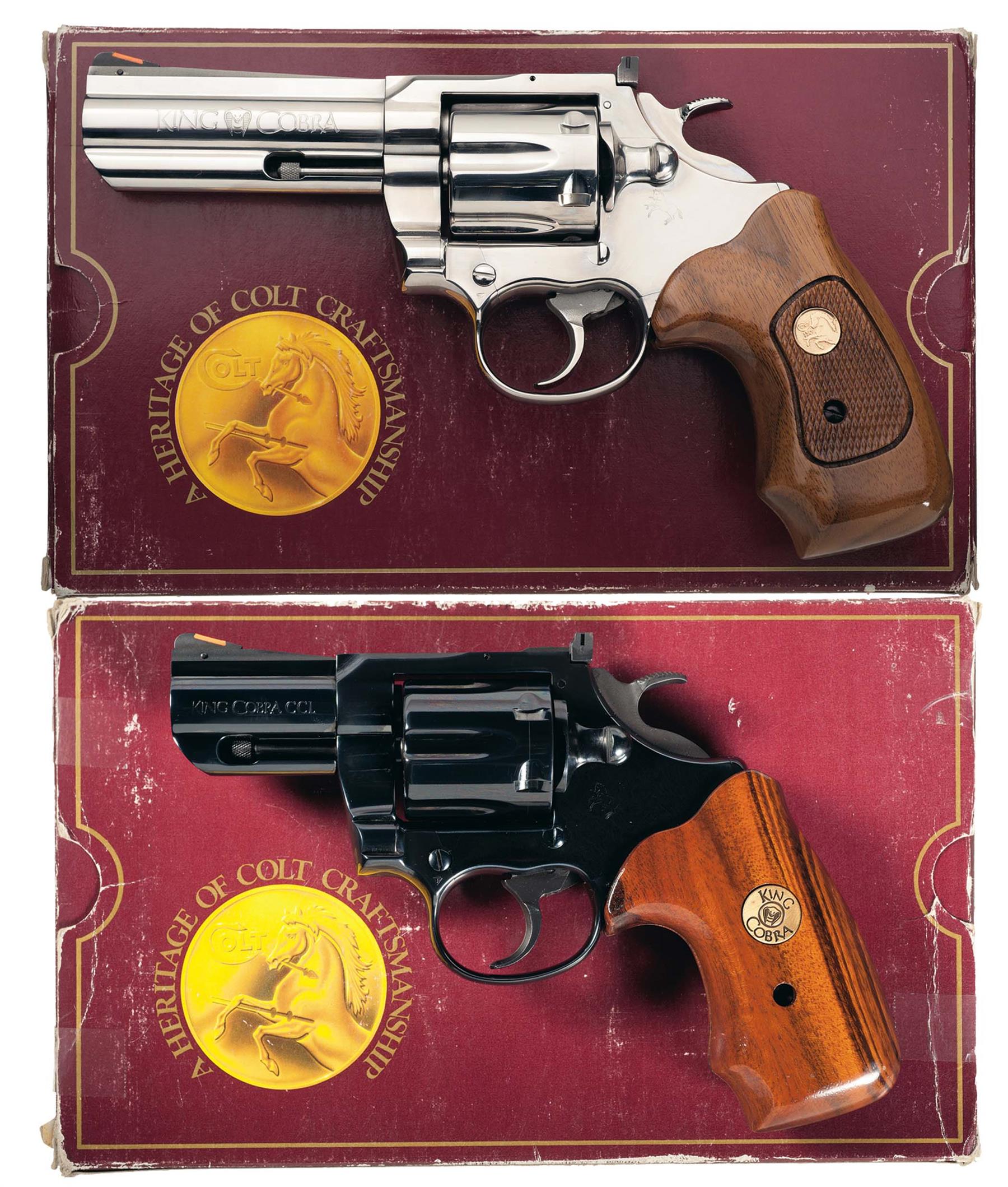 Two Colt King Cobra DA Revolvers - A) Colt King Cobra DA Revolve | Rock ...