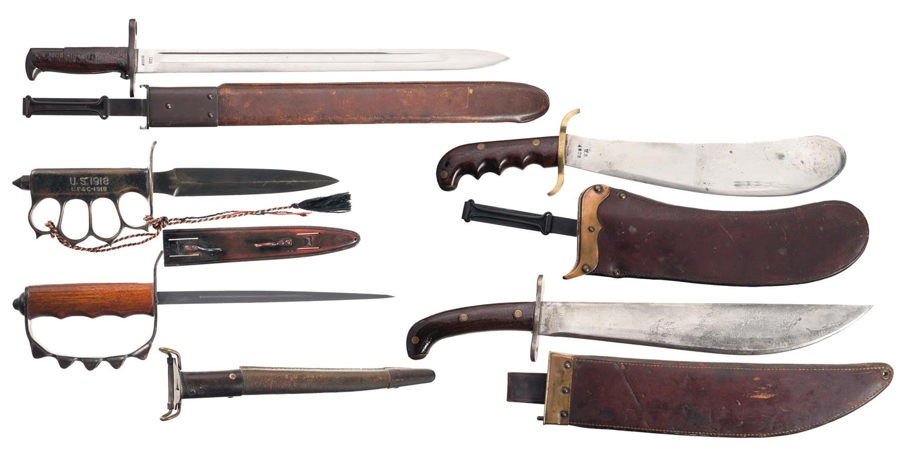 Five U.S. Edged Weapons with Sheaths | Rock Island Auction