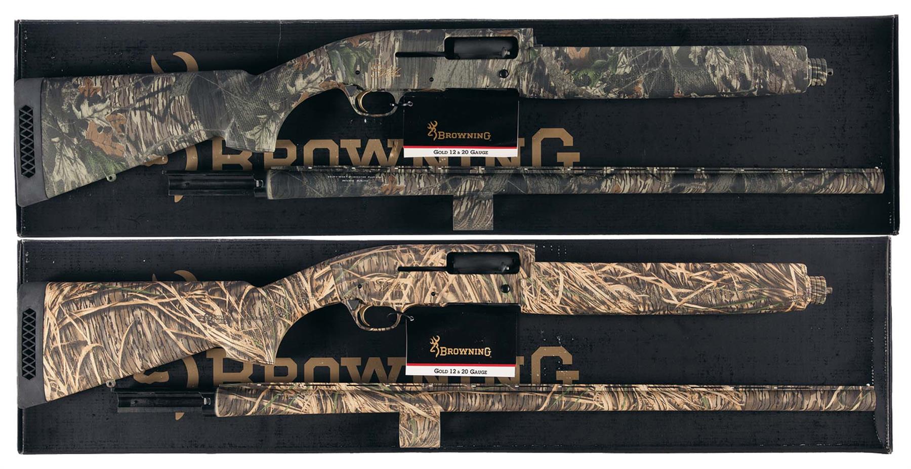 Two Browning Gold Hunter Semi-Automatic Shotguns) Browning Gold | Rock ...