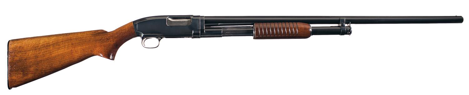 Winchester Model 12 Solid Rib Slide Action Shotgun in 16 Gauge | Rock ...