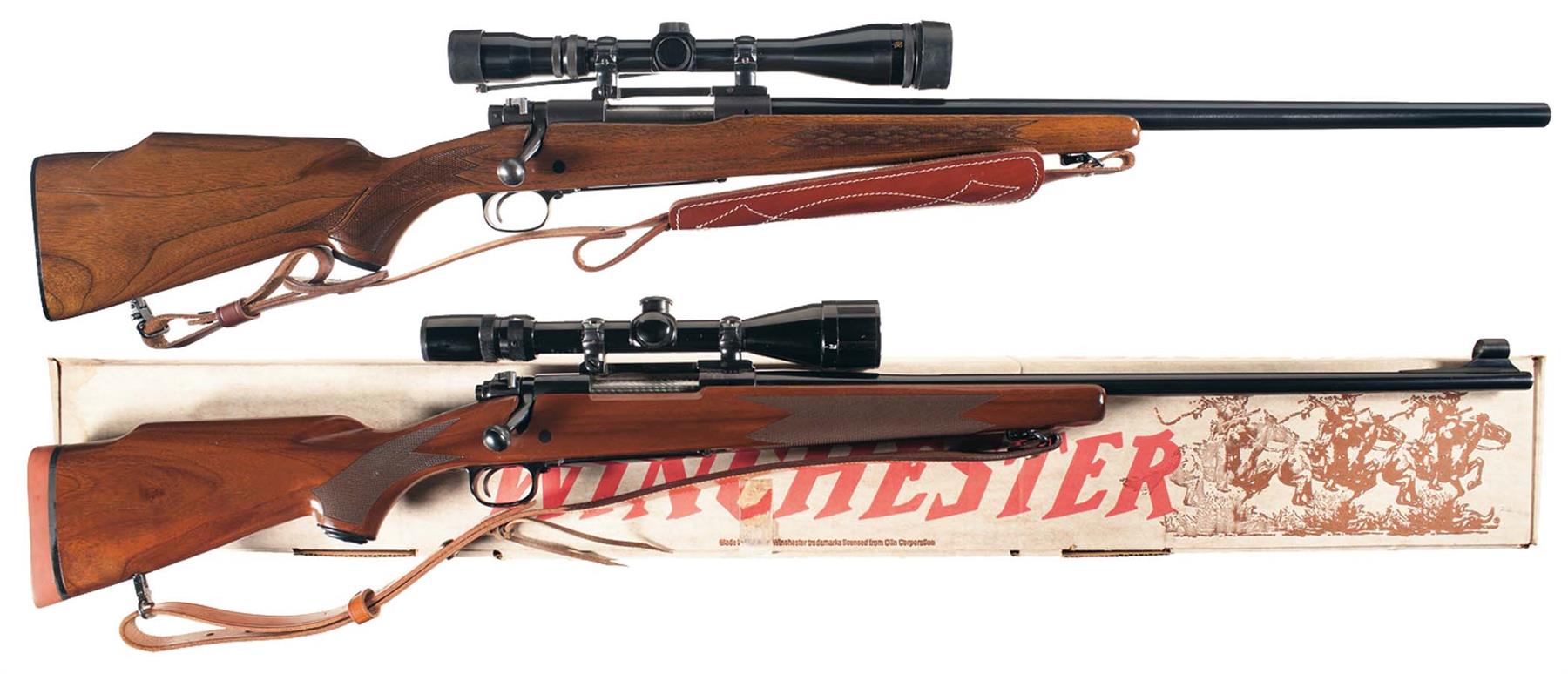 Two Winchester Model 70 Rifles | Rock Island Auction