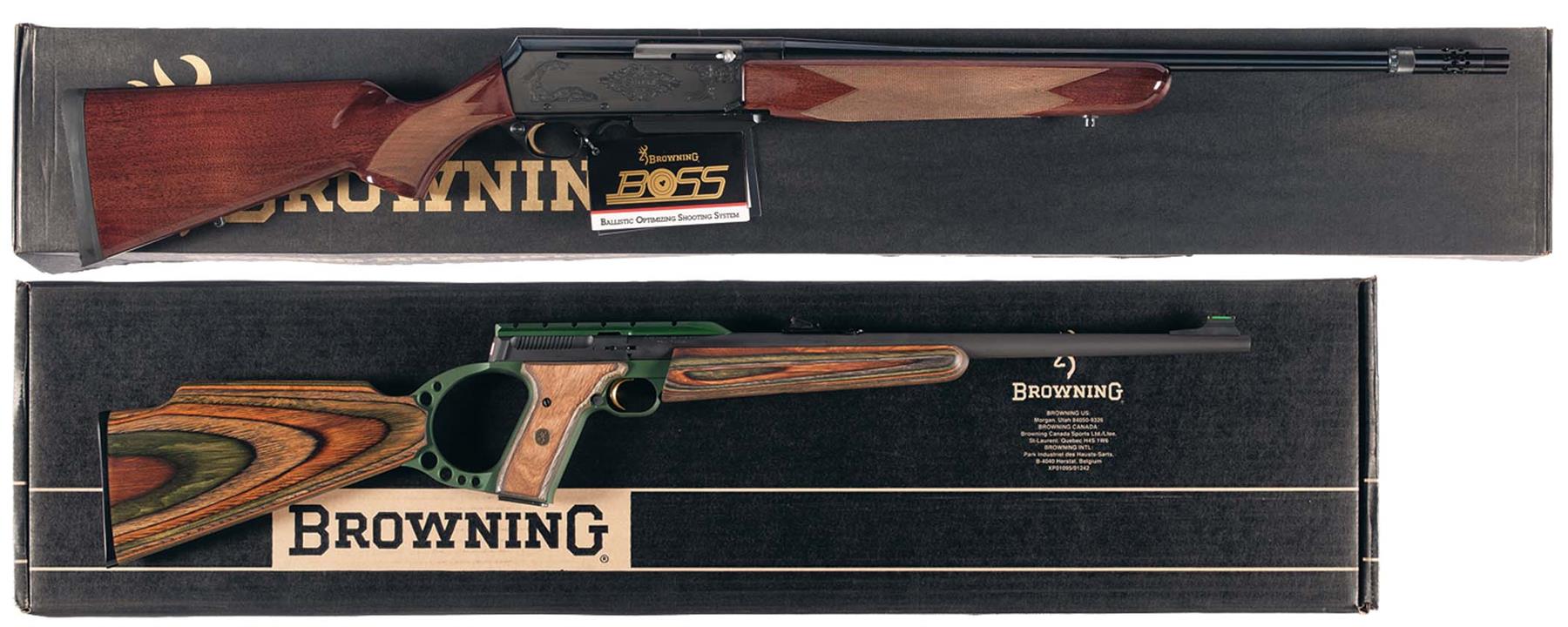 Two Browning Semi-Automatic Rifles | Rock Island Auction