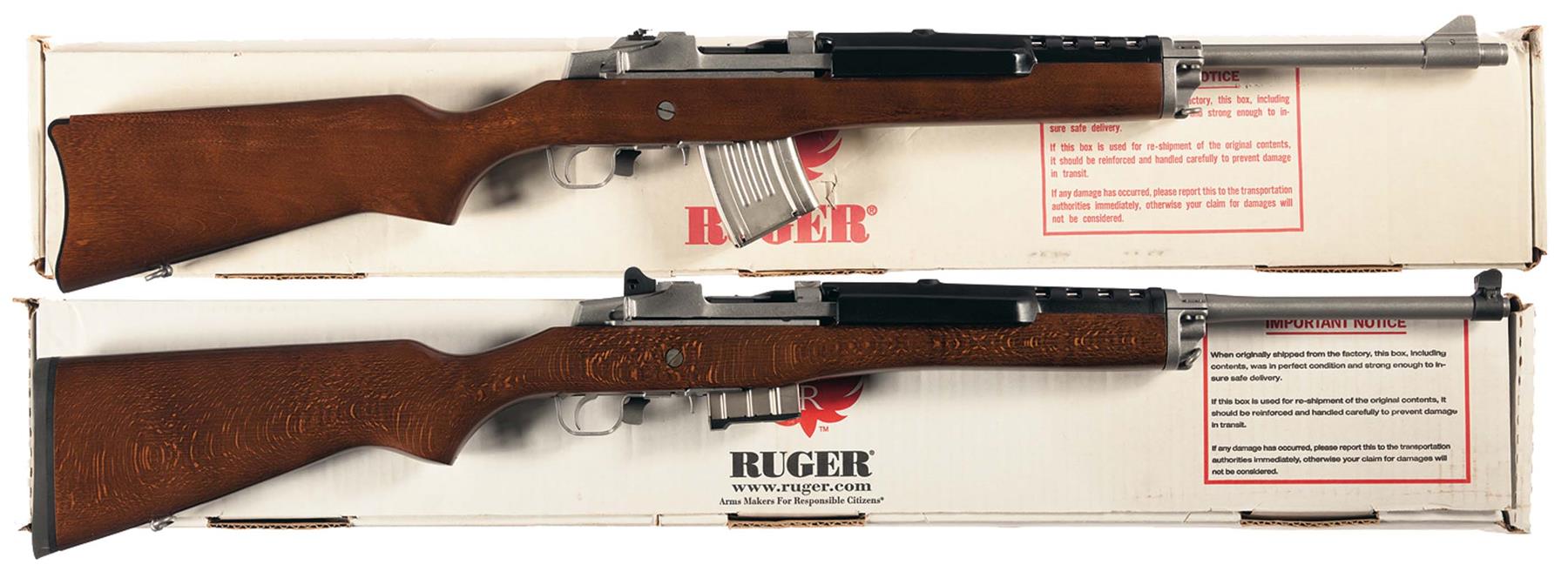 Two Boxed Ruger Semi-Automatic Rifles | Rock Island Auction