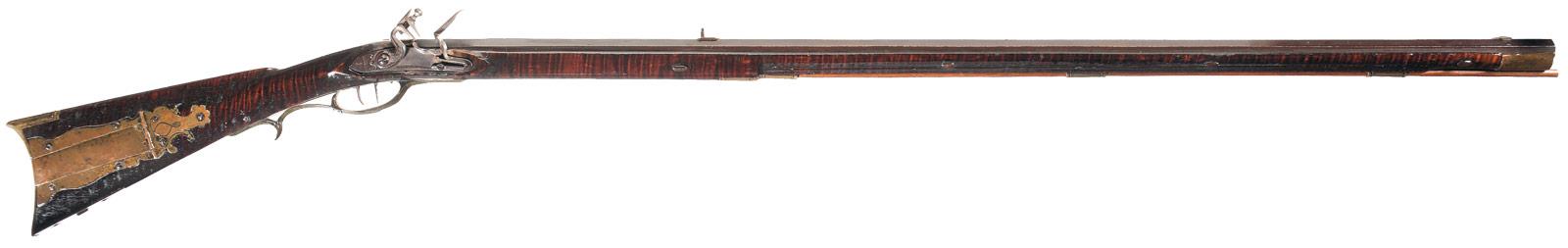 Important Dickert & Gill Kentucky Flintlock Rifle | Rock Island Auction