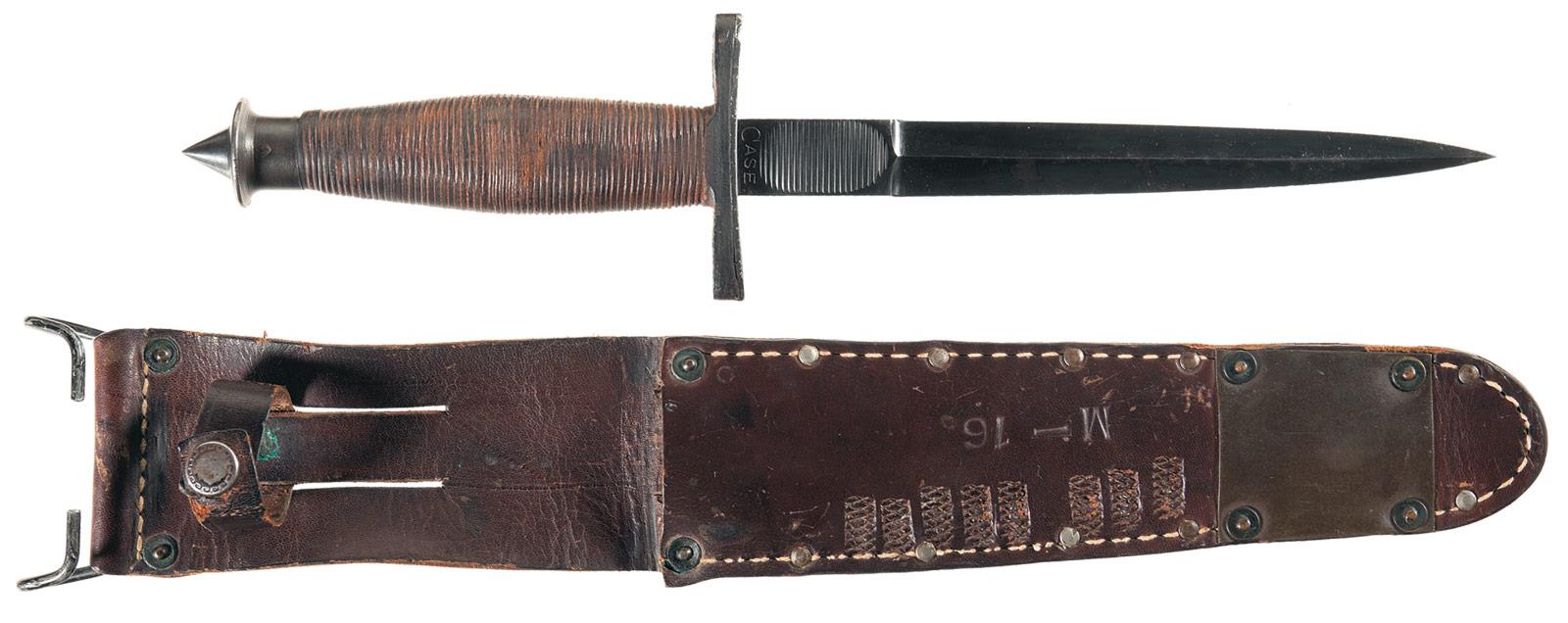 Extremely Rare Case U.S.S. Omaha V-42 Dagger with Sheath | Rock Island ...