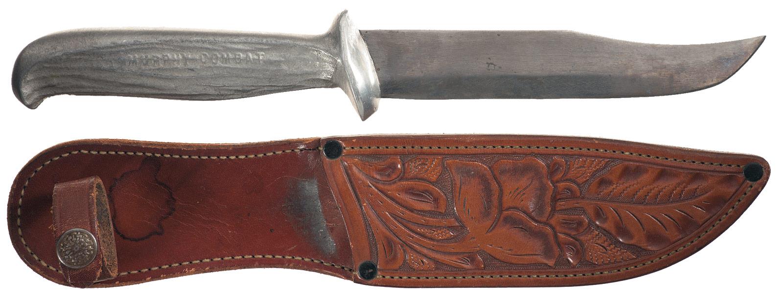 Scarce Murphy Combat Fighting Knife with Sheath | Rock Island Auction
