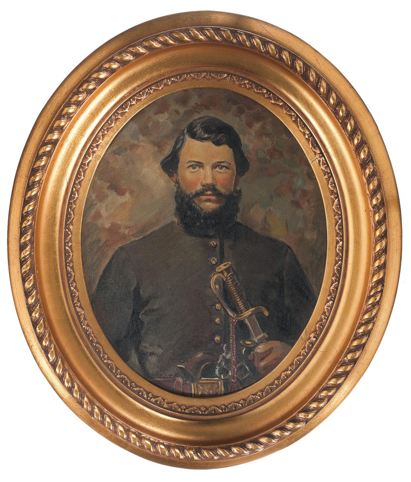 Oil Portrait of Custus Lee | Rock Island Auction